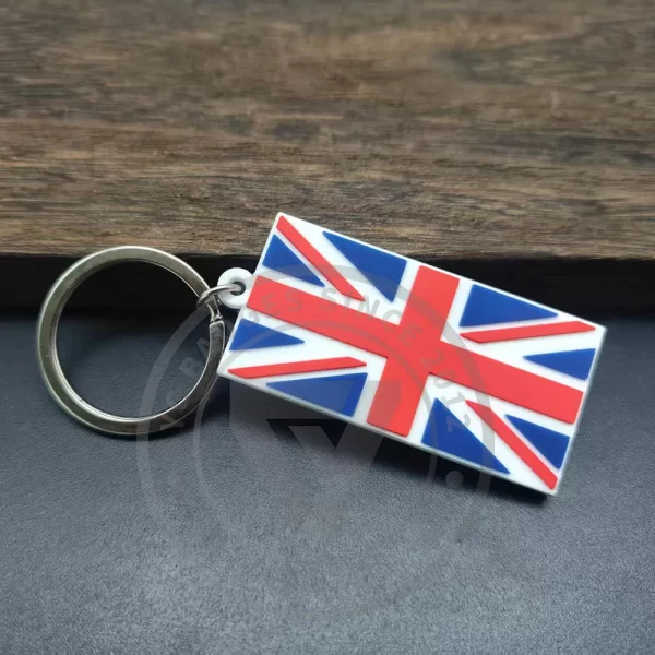 Custom Union Jack PVC Keychains Branded Promotional Gifts for UK-Themed ...