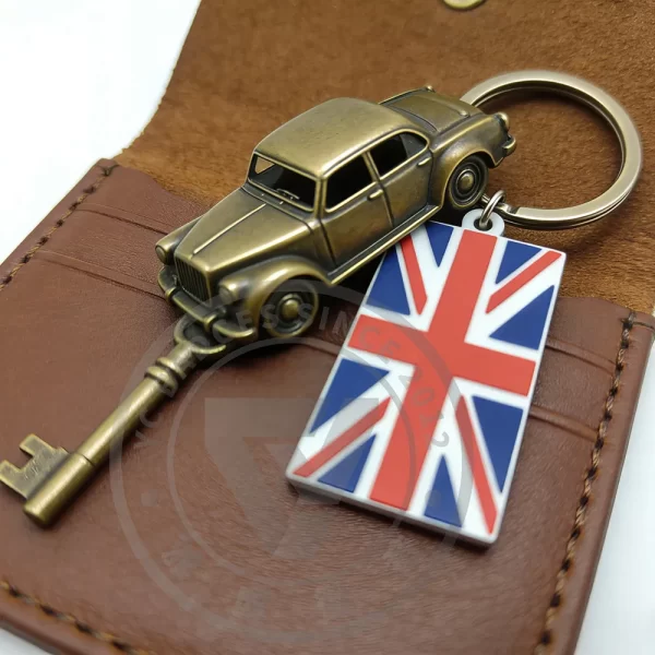 Custom Union Jack PVC Keychains Branded Promotional Gifts for UK-Themed ...